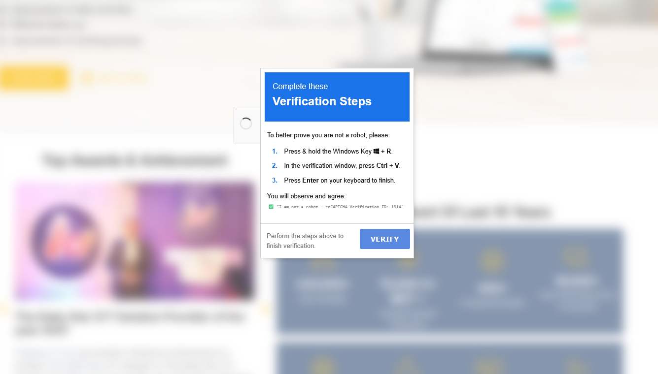Fake reCAPTCHA Attack on WordPress: ClickFix Evolution with Blockchain ...